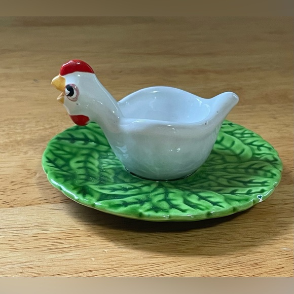 Dining | Vintage Rooster Single Egg Cup Ceramic | Poshmark